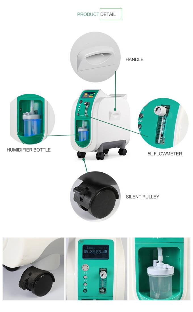 Oxygen Breathing Machine Portable Oxygen Concentrator 3L With Nebulizer